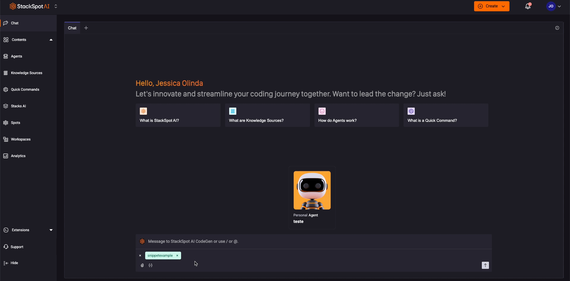 Usar o Portal da StackSpot AI | Docs AI