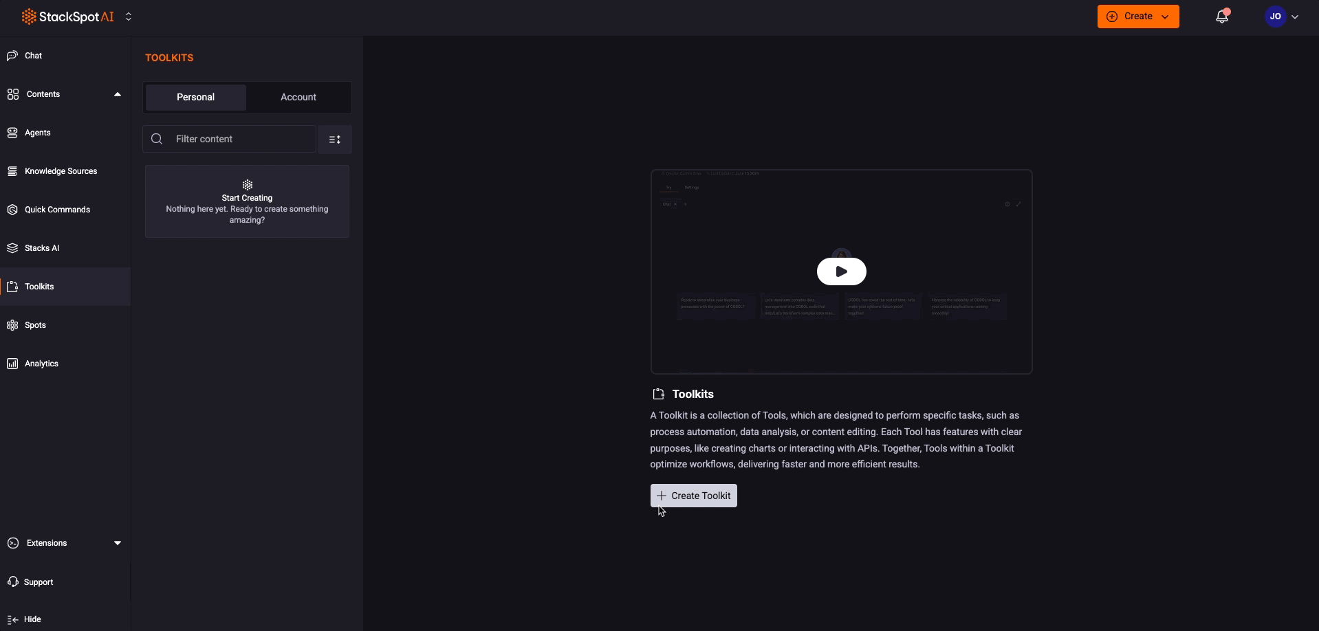 Criar Toolkits | Docs AI